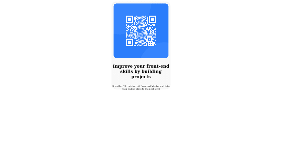 Frontend Mentor Qr Code Using Html And Css Coding Challenge Solution
