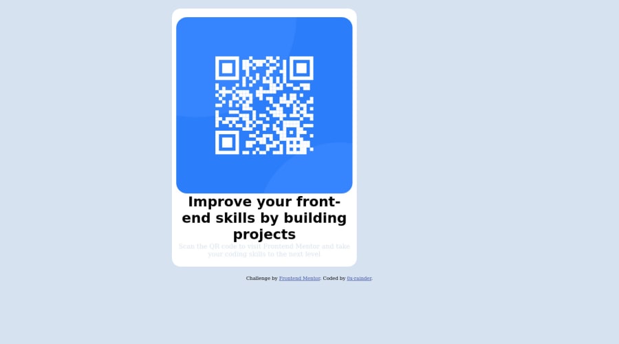 Frontend Mentor Qr Code Component Using Html And Css Coding Challenge Solution