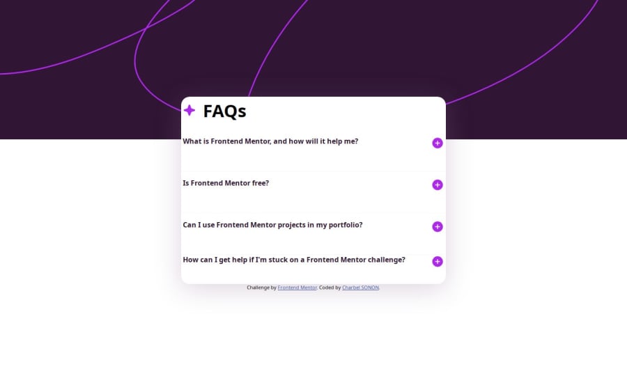 Frontend Mentor | FAQs Accordion coding challenge solution Frontend Mentor | FAQs Accordion coding challenge solution