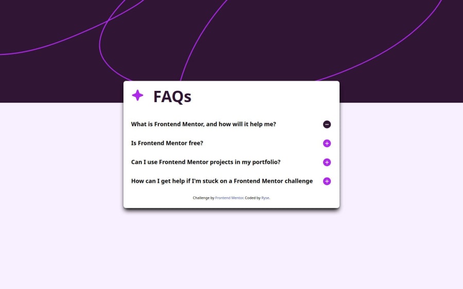Frontend Mentor Faq Accordion With Tailwindcss And Vanilla Js Coding