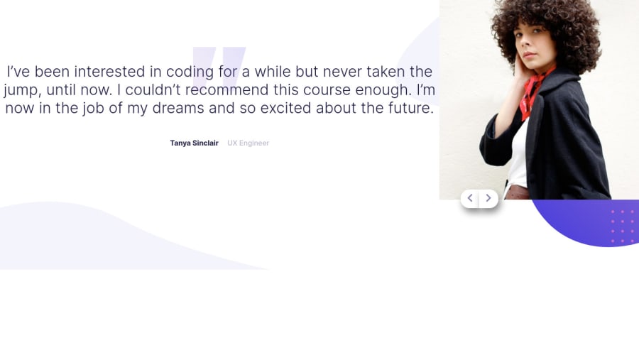 Frontend Mentor Testimonials Slider With React Coding Challenge Solution