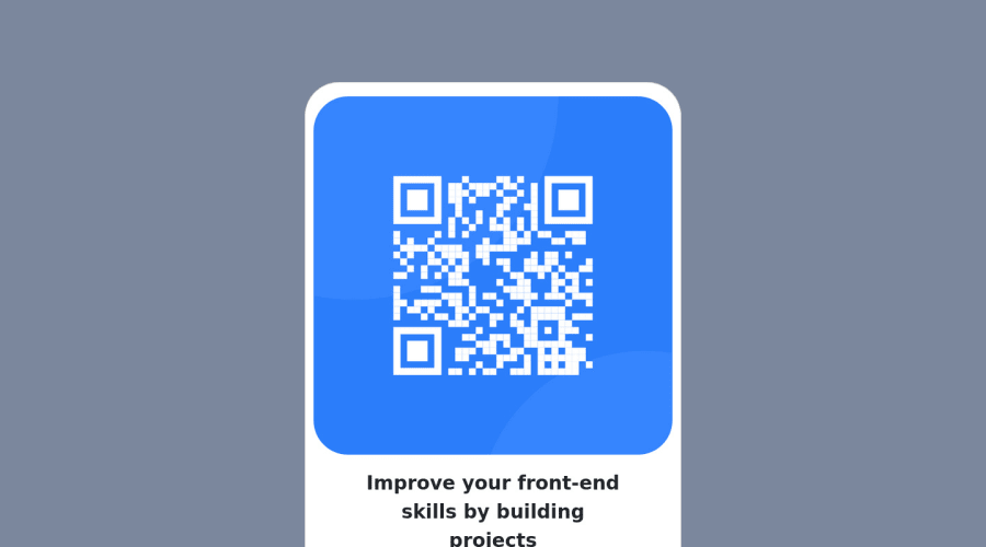 Frontend Mentor Qrcode Coding Challenge Solution