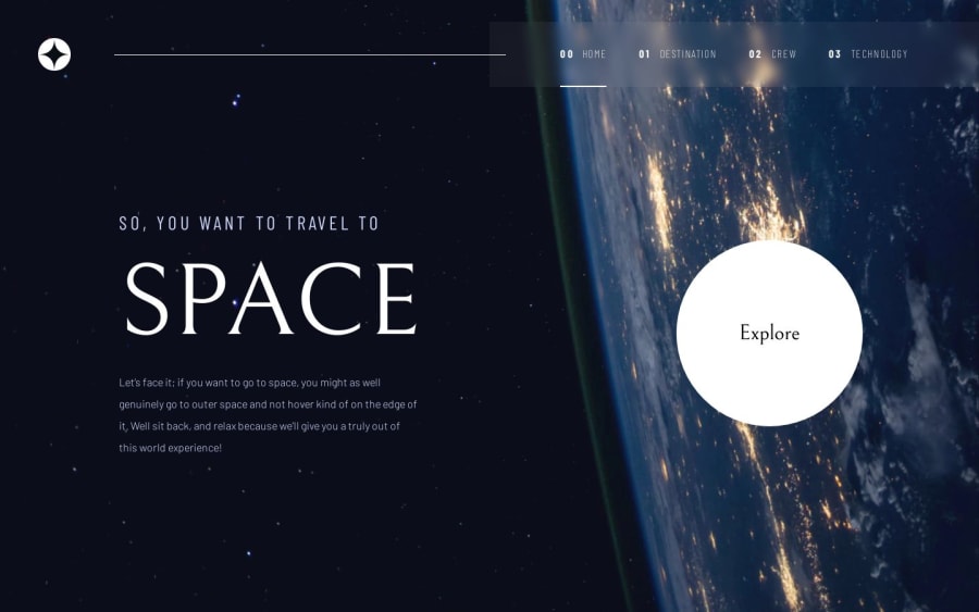 Frontend Mentor Space Tourism Site Built With Nextjs Coding Challenge