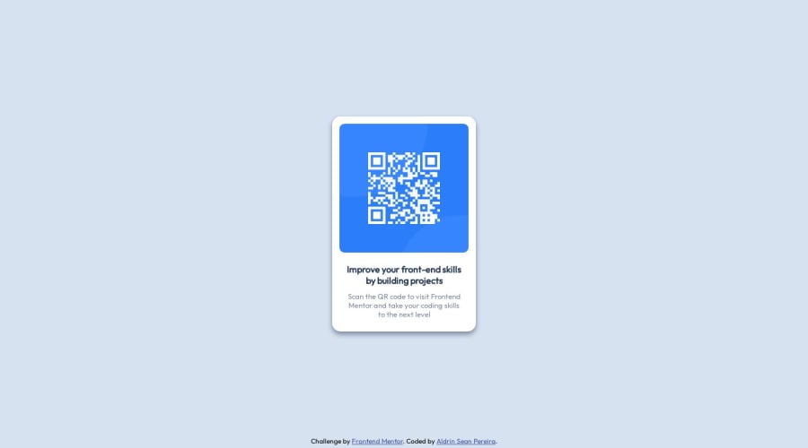 Frontend Mentor Qr Code Component Using Html Css Coding Challenge Solution