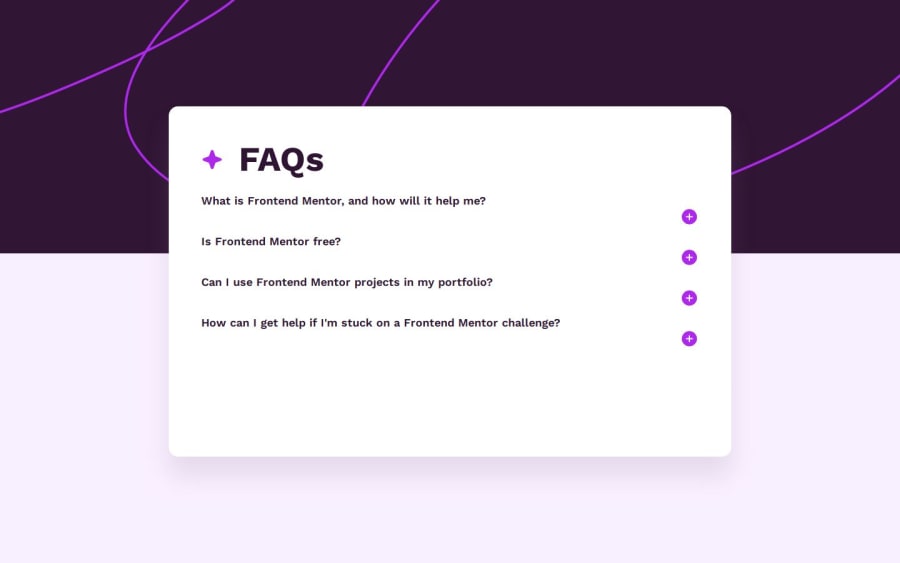 Frontend Mentor Faq Accordion Using Html Css Js Coding Challenge Solution