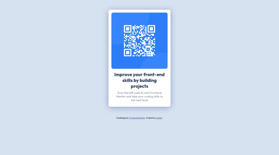 Frontend Mentor Qr Component Using Html And Css Coding Challenge Solution 9853