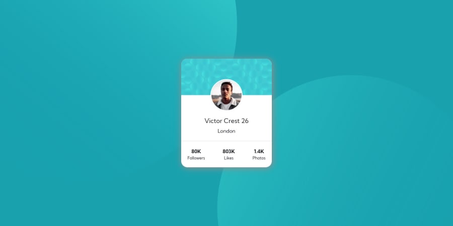 Frontend Mentor Using Html Css And Bootstrap 4 Designed The Profile