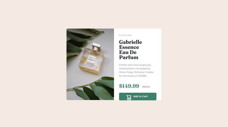 Frontend Mentor | Perfume product card component using HTML and CSS ... Frontend Mentor | Perfume product card component using HTML and CSS ...