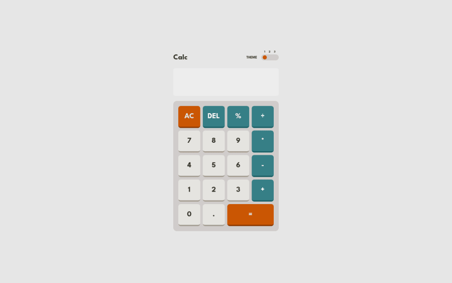 Frontend Mentor Calculator App Html Css And Vanilla Javascript