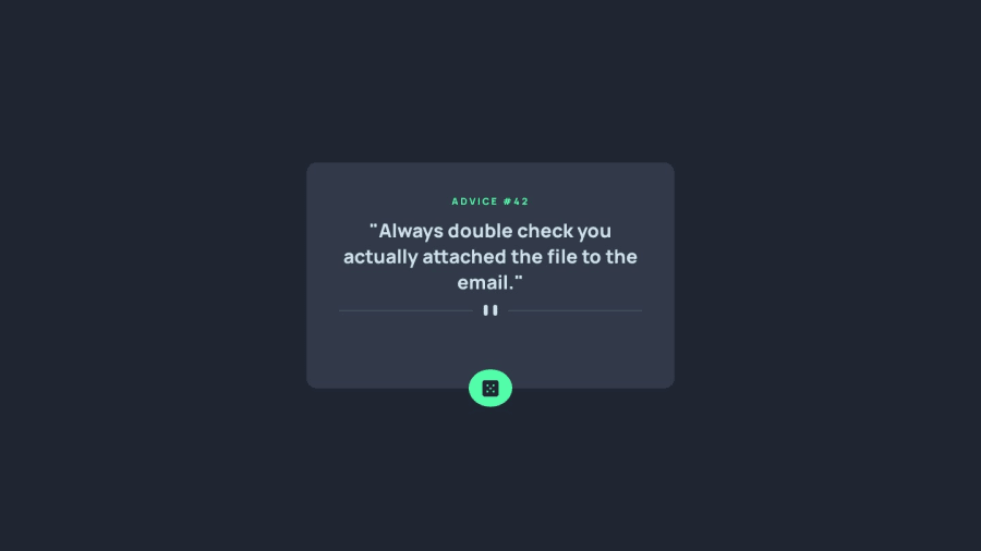 Frontend Mentor Advice Generator App Using Reactjs Coding Challenge