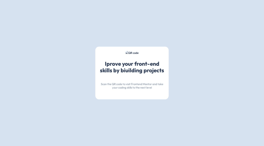Frontend Mentor Qr Code Component Using Bacis Html And Css Coding 5713
