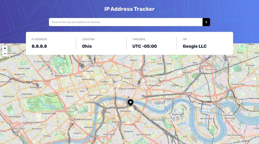 Frontend Mentor Ip Address Tracker Coding Challenge Solution