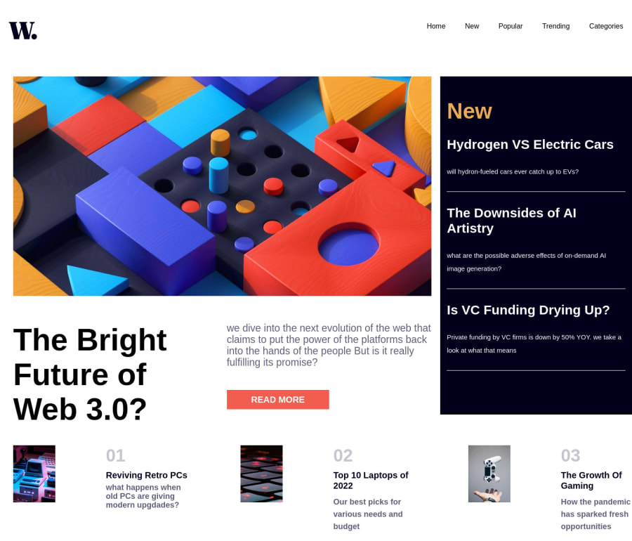 Frontend Mentor Css Grid And Flex Coding Challenge Solution