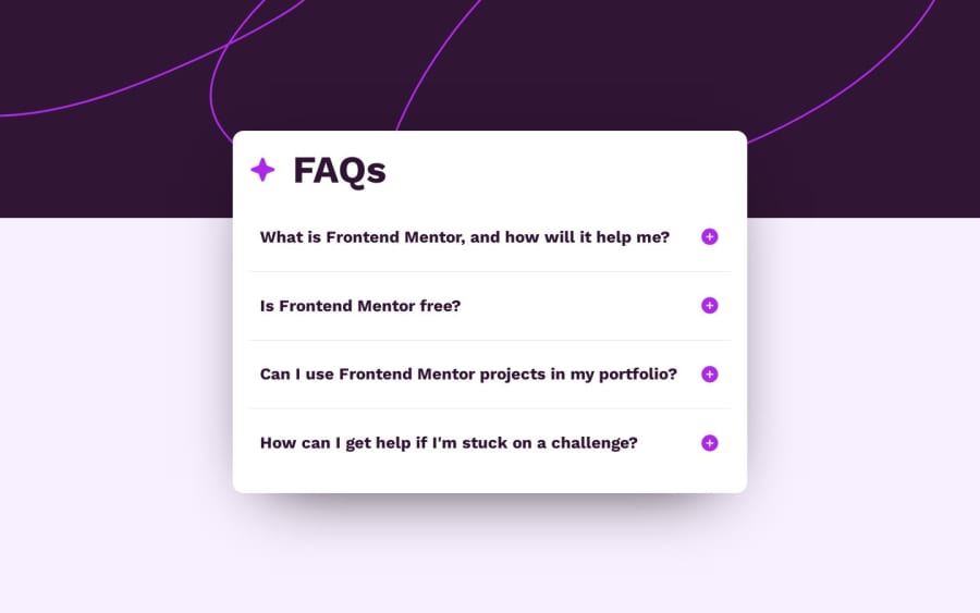 Frontend Mentor Faq Accordion Coding Challenge Solution