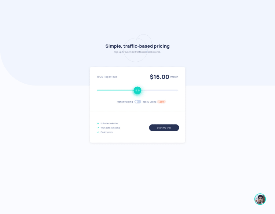 Frontend Mentor Interactive Pricing Using React And Tailwind Css