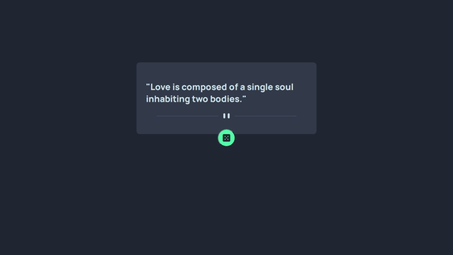 Frontend Mentor Random Advice Generator Coding Challenge Solution