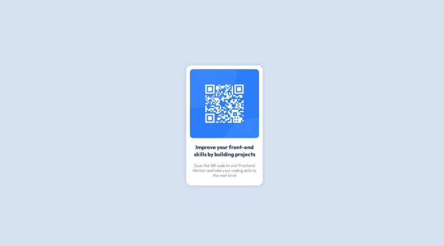 Frontend Mentor Simple Qrcode Component With Basic Html And Css Coding Challenge Solution