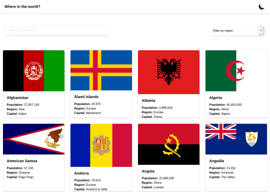 Frontend Mentor Rest Countries Api Using React Tailwindcss And Styled Components Coding