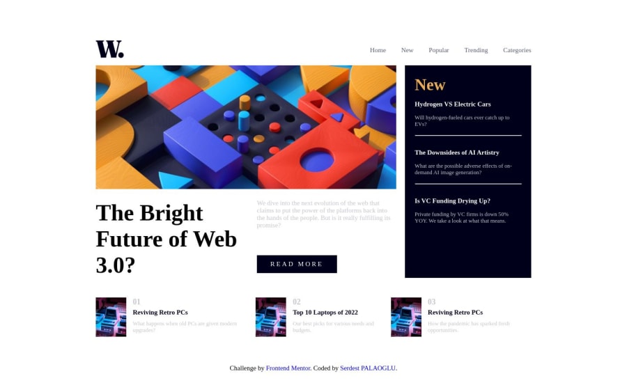 Frontend Mentor New Homepage With Css Flex Coding Challenge Solution