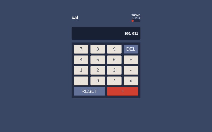 Frontend Mentor Calculator App Main By Using Html Css And Javascript Coding Challenge Solution
