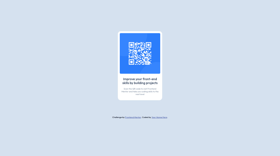 Frontend Mentor Qr Code With Basic Html Css Coding Challenge Solution