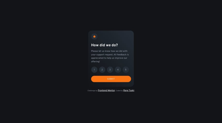 Frontend Mentor Interactive Rating Component Using React Typescript And Tailwind Css Coding