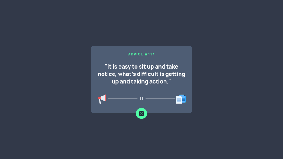 Frontend Mentor Responsive Advice Generator App With Css Bem Flexbox Coding Challenge Solution