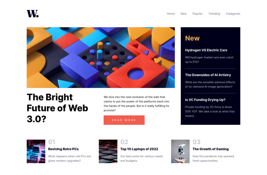 Frontend Mentor Css Flex Css Grid Coding Challenge Solution