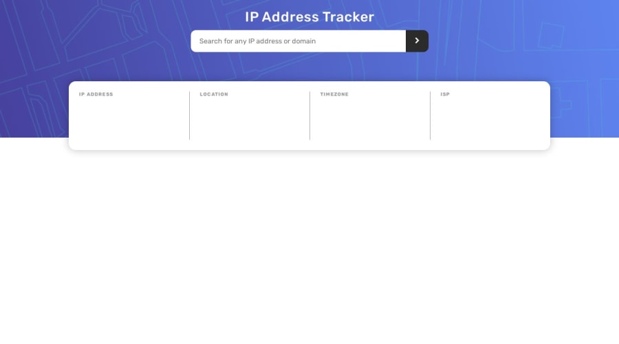 Frontend Mentor Ip Address Tracker Using Html Css And Typescript Coding Challenge Solution