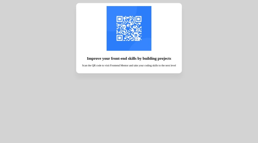 Frontend Mentor Qr Component Using Html And Css Coding Challenge Solution