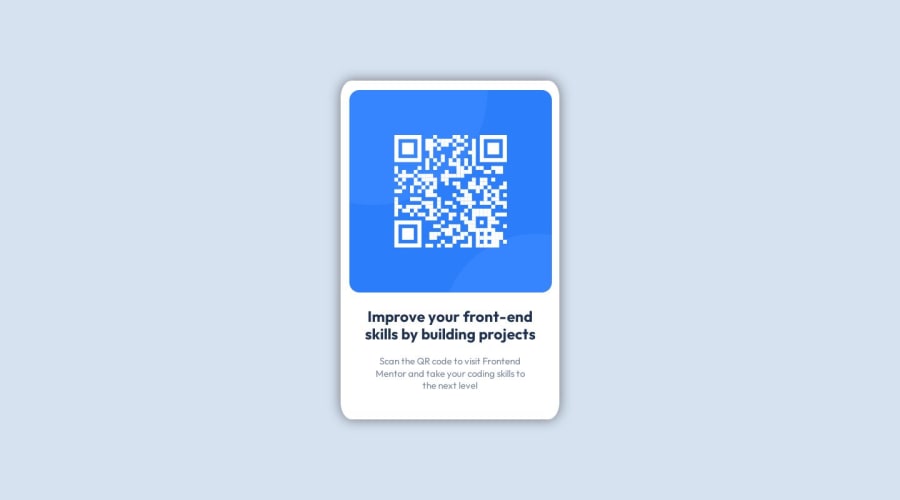 Frontend Mentor Qr Component Using Scss Coding Challenge Solution