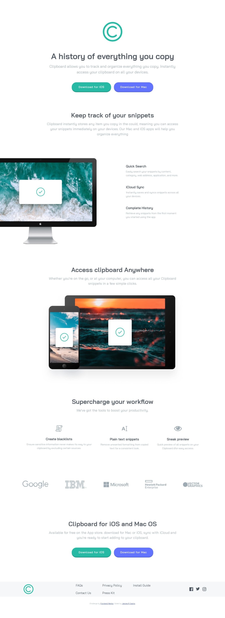 Frontend Mentor Html Css Responsive Coding Challenge Solution