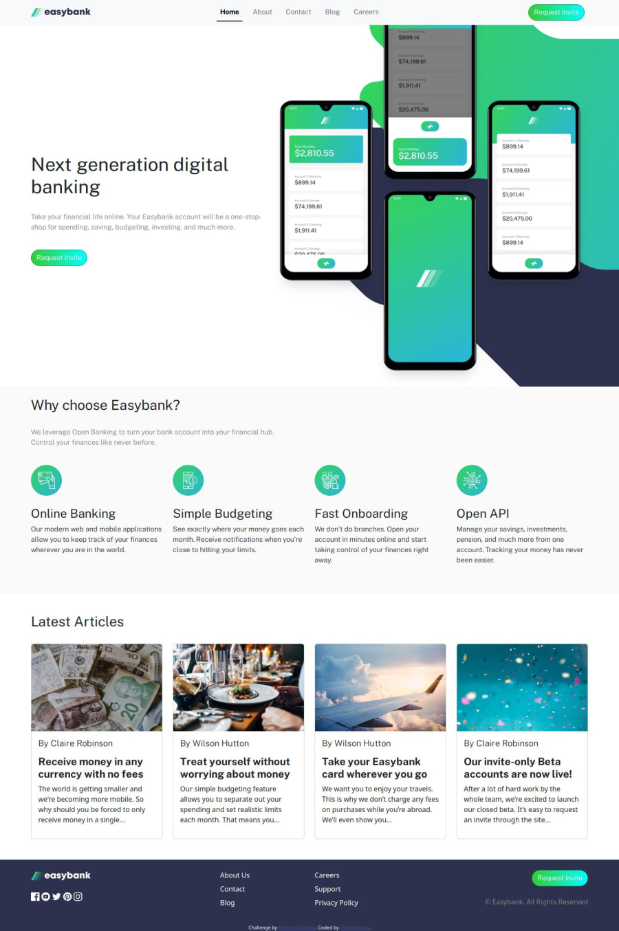 Frontend Mentor Frontend Landing Page That Is Mobile Friendly Using Bootstrap Coding Challenge 1465