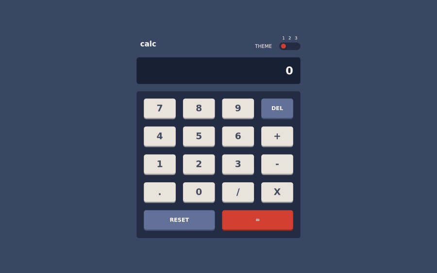 Frontend Mentor Calculator App Using Reactjs Tailwindcss And Redux Toolkit Coding Challenge