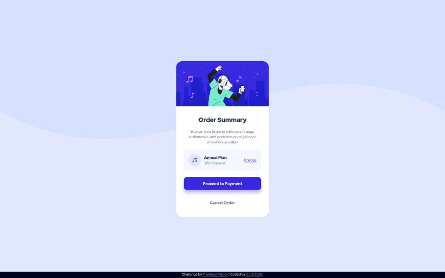 Frontend Mentor Order Summary Card Using Html And Css Coding Challenge Solution