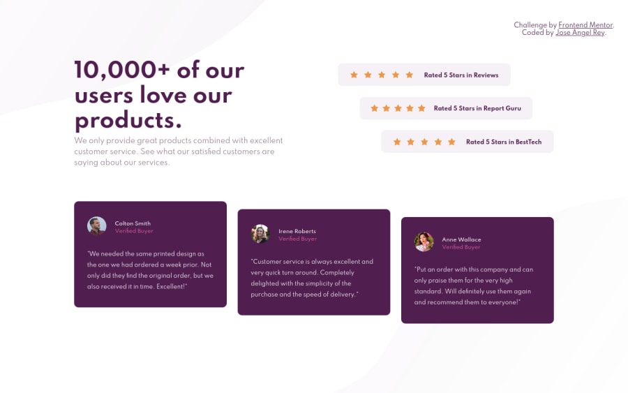 Frontend Mentor Social Proof Section Mobile First Using Html And Css Flexbox Coding