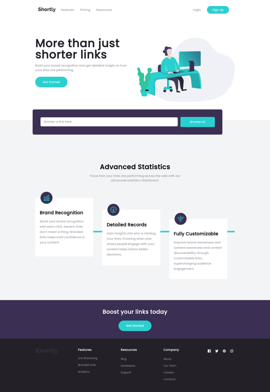 Frontend Mentor Responsive Url Shortener Using Reactjs And