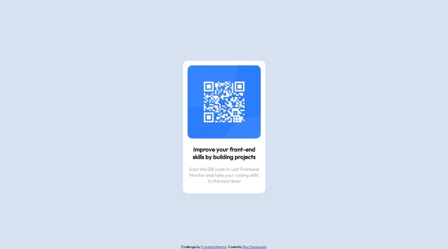 Frontend Mentor Flexbox Css Qr Code Solution In React Coding Challenge Solution 2339