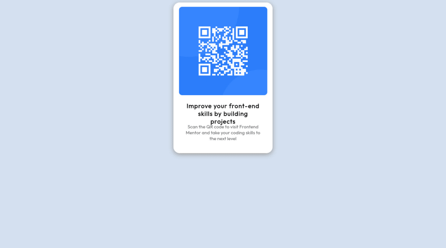 Frontend Mentor | QR Code block coding challenge solution