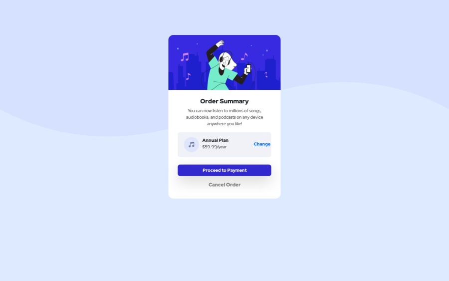 Frontend Mentor Order Summary Component With Bootstrap Coding
