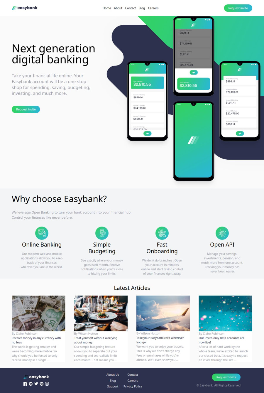 Frontend Mentor A Simple Website Using Tailwindcss Coding Challenge Solution