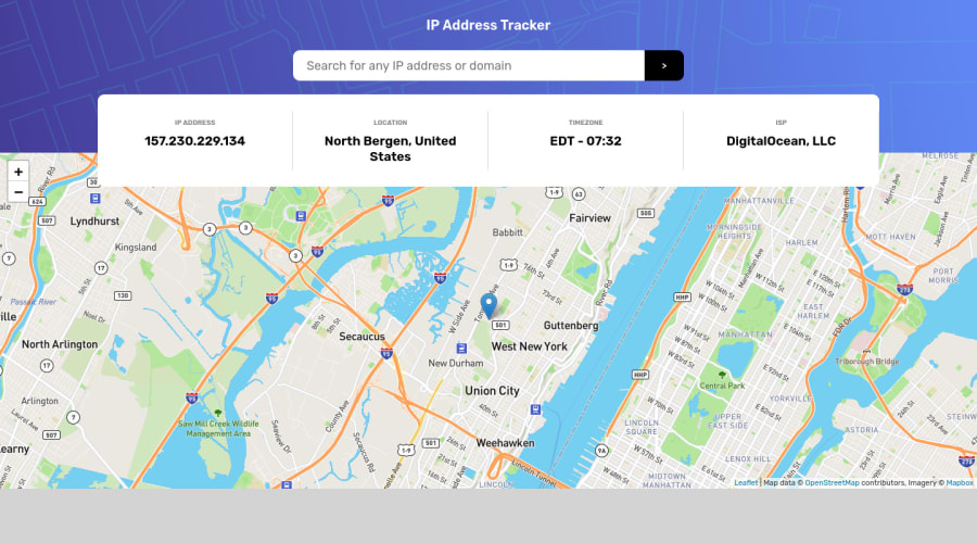 Frontend Mentor Ip Address Tracker Coding Challenge Solution