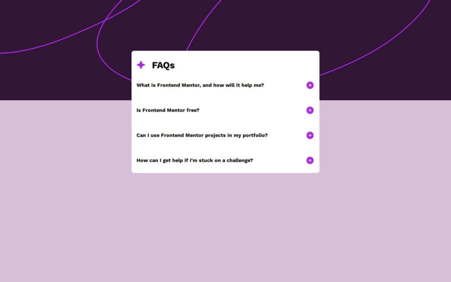 Frontend Mentor Responsive Faq Page With Tailwindcss Typescript
