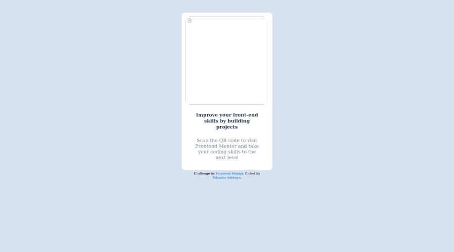Frontend Mentor First Attempt Qr Code Component Coding Challenge Solution