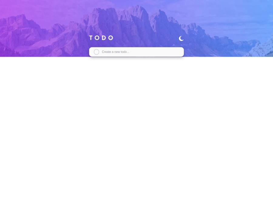 Frontend Mentor Todo Draggable App Coding Challenge Solution