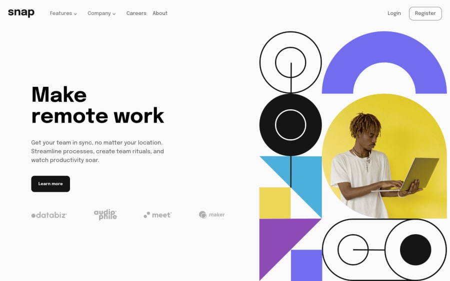 Frontend Mentor Intro Section With Dropdown Navigation Css Html Vanilla Js Coding