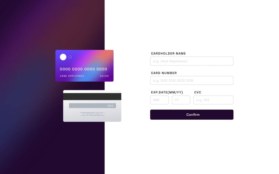 Frontend Mentor Interactive Card Details With React Coding Challenge Solution 5206