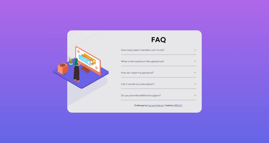 Frontend Mentor Faq Accordion Using Only Css No Javascript Coding Challenge Solution