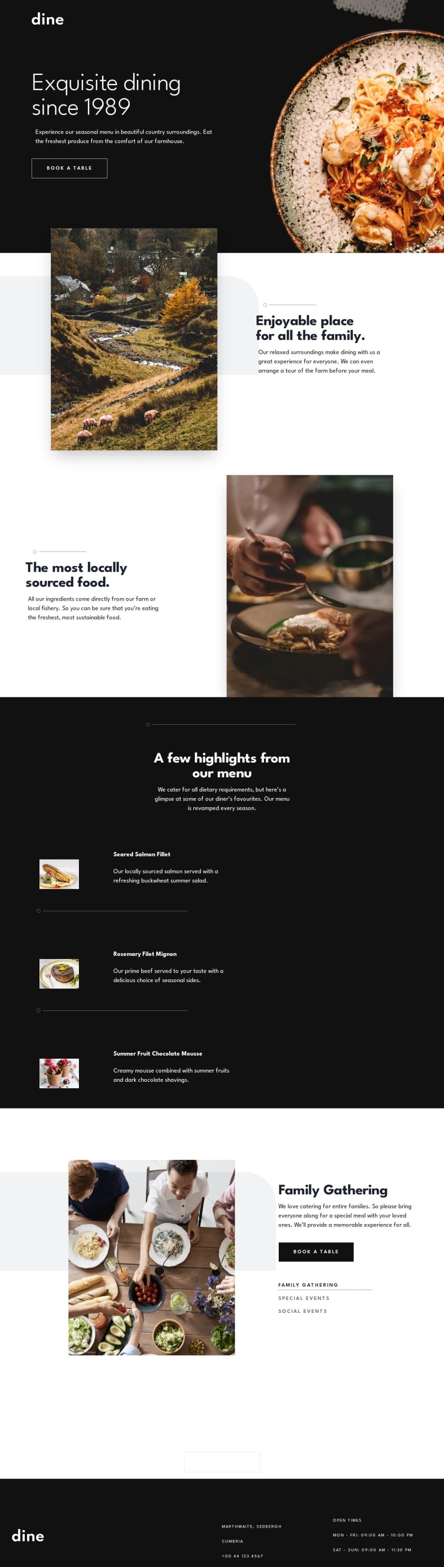 Frontend Mentor Dine Restaurant Design With Next Js And Tailwindcss