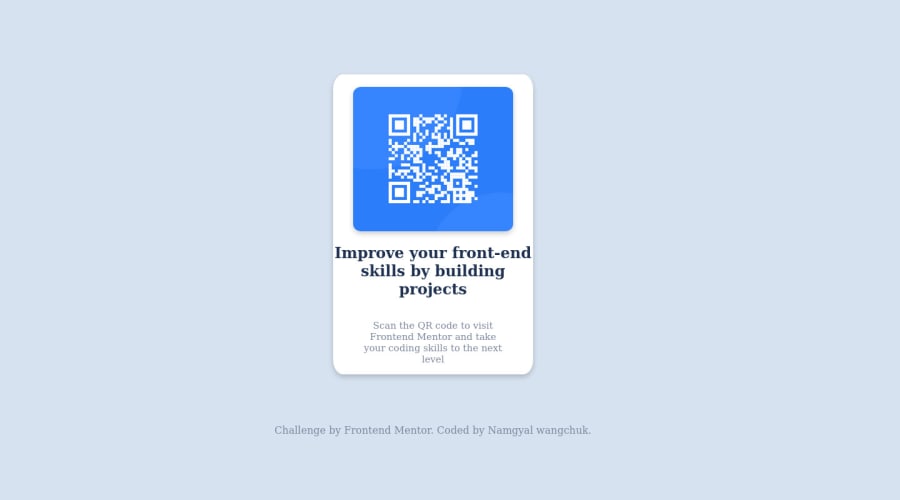 Frontend Mentor Qr Component Coding Challenge Solution